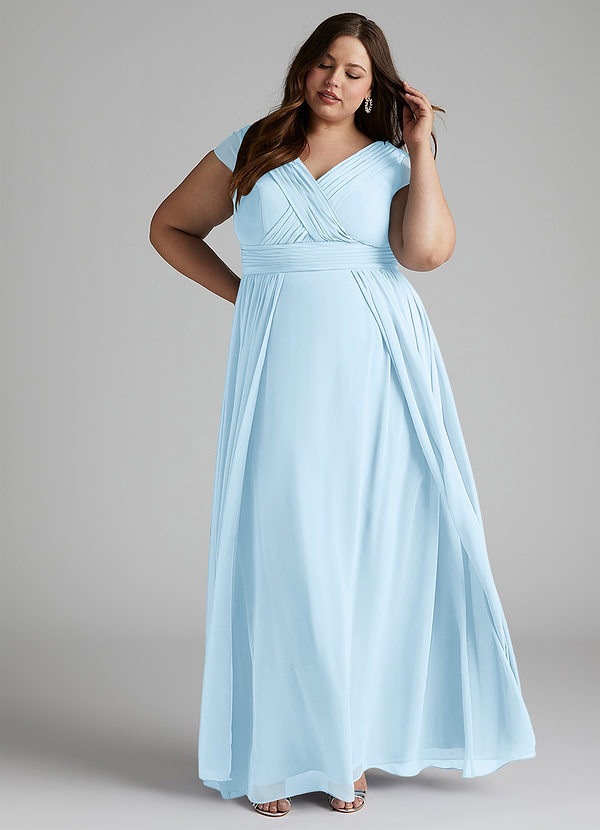 Azazie Organa Sky Blue Bridesmaid Dresses | Azazie