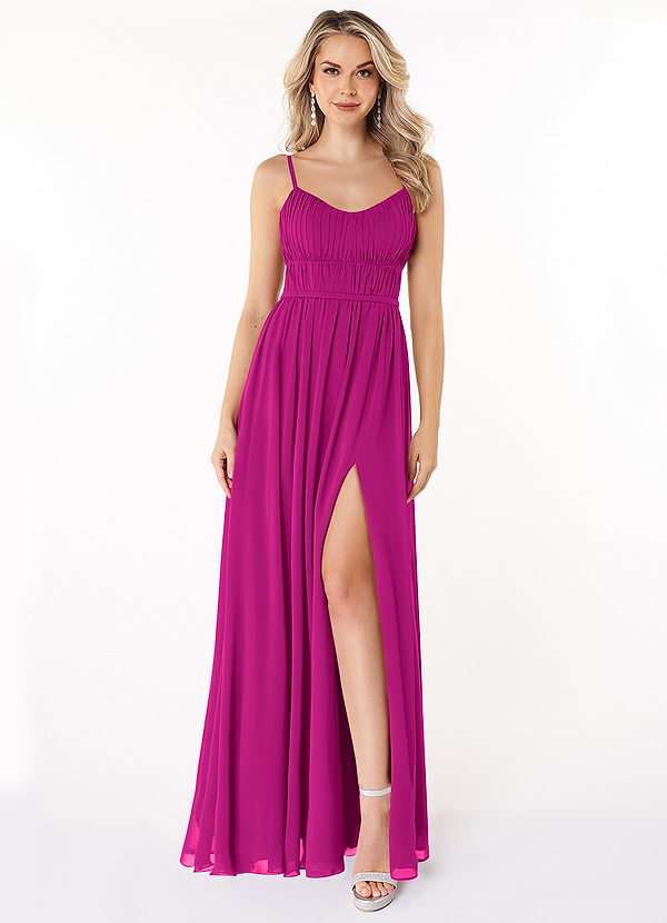 Azazie Yanelie Abiti da Damigella in Fucsia | Azazie