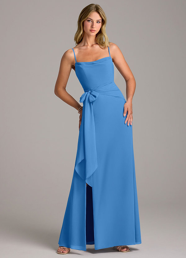 Azazie Tahlia Blue Jay Bridesmaid Dresses | Azazie