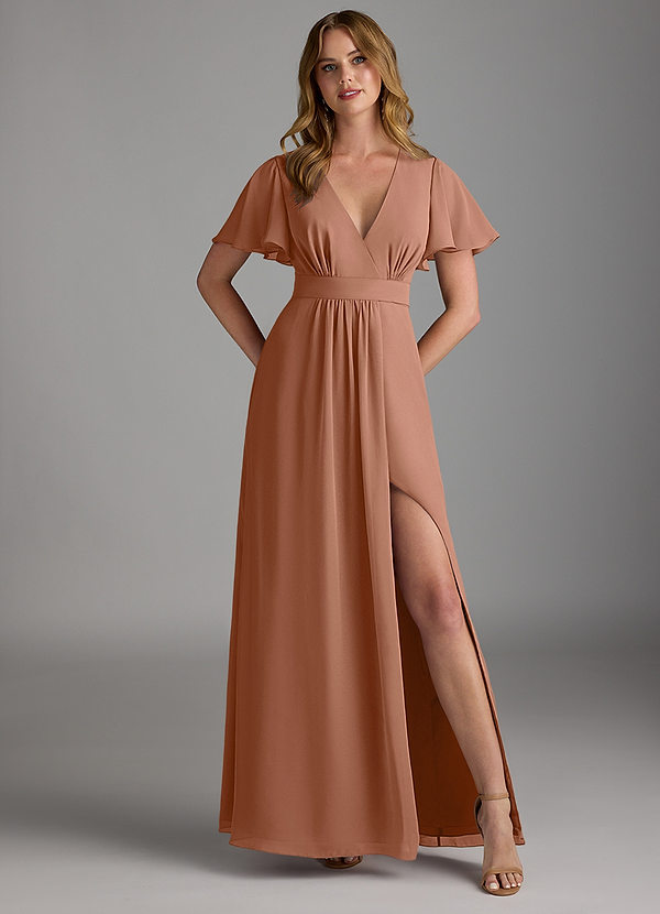 Azazie Zaniah Bronzer Bridesmaid Dresses | Azazie