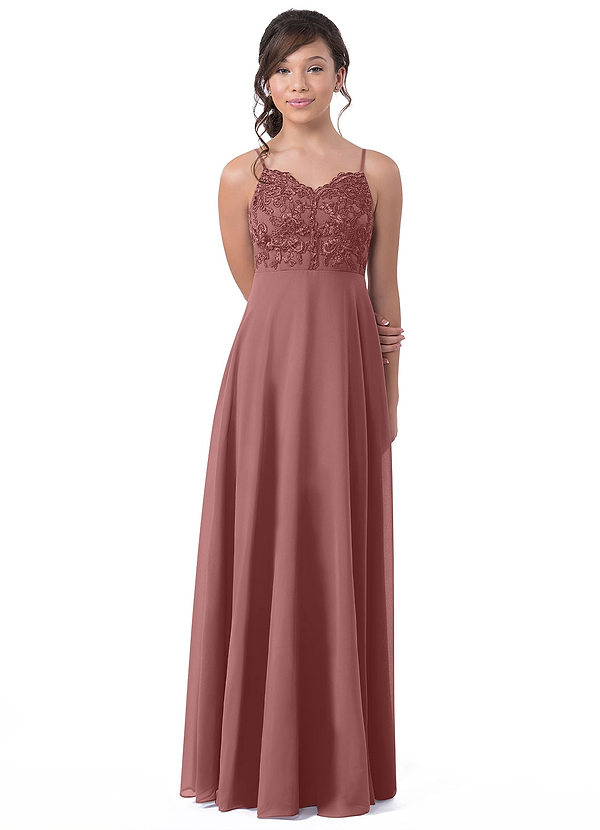 Desert Rose Azazie Sonya JBD Junior Bridesmaid Dresses | Azazie