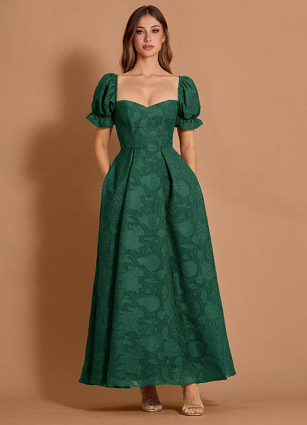 Lanthe Emerald Green Maxi Dress | Azazie UK