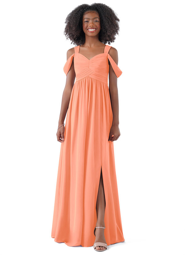 Sunset Azazie Lianne JBD Junior Bridesmaid Dresses | Azazie