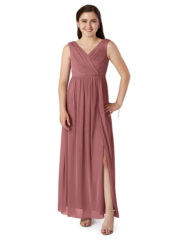 Desert Rose Azazie Tanicia JBD Junior Bridesmaid Dresses | Azazie