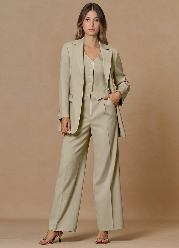 Rowan Tan Refined Weave Performance 3-Piece Suit | Azazie