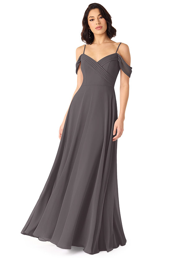 Steel Grey Azazie Tancie Bridesmaid Dresses | Azazie
