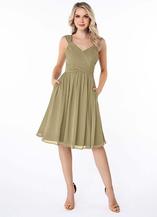 Azazie Angie Moss Green Bridesmaid Dresses | Azazie