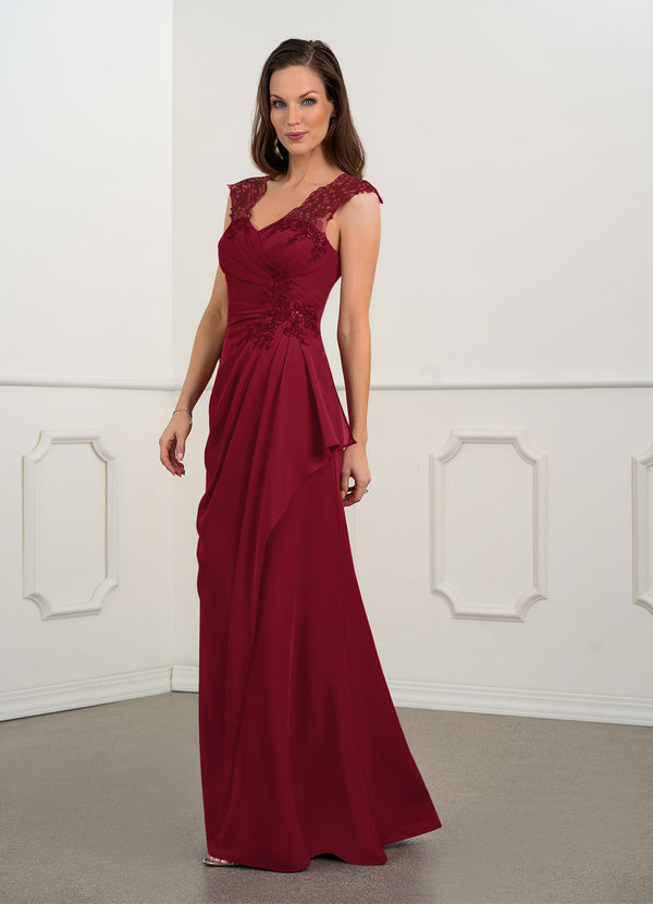 Burgundy Azazie Gladys Mother of the Bride Dress Mother of the Bride ...