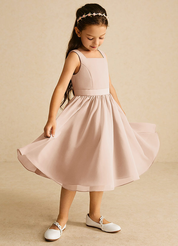 Azazie Ari English Rose A-Line Sleeveless Chiffon Dress | Azazie