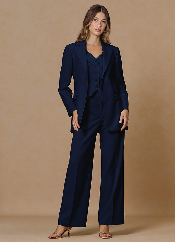 Rowan Blue Refined Weave Performance 2-Piece Suit | Azazie CA
