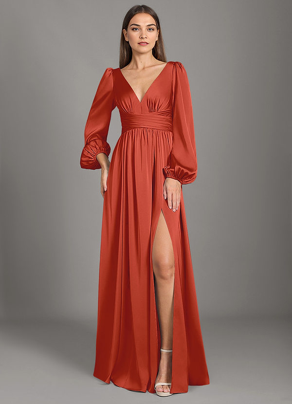 Azazie Norah Rust Bridesmaid Dresses | Azazie CA