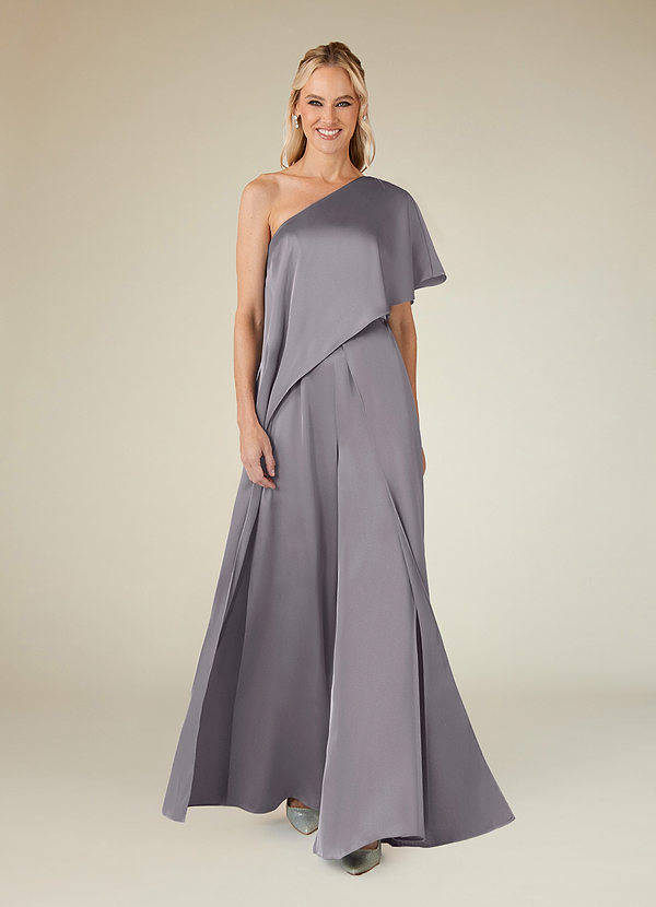 Shadow Azazie Hagretta Stretch Satin Jumpsuit Mother of the Bride ...