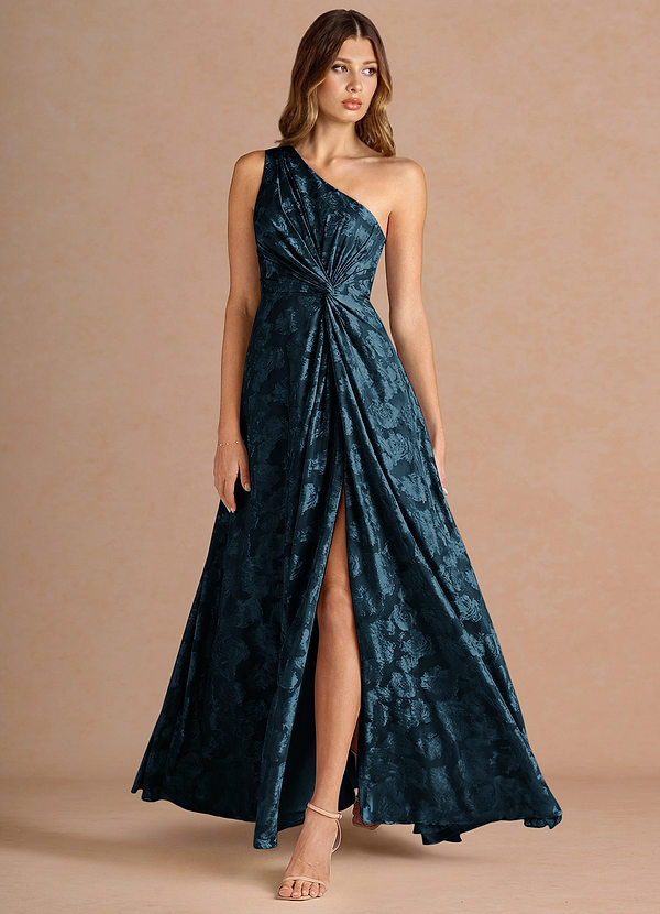 Ilythia Navy Maxi Dress | Azazie CA