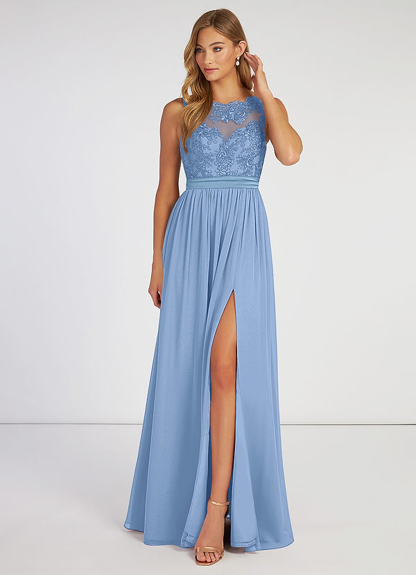 Steel Blue Azazie Elly Bridesmaid Dresses | Azazie