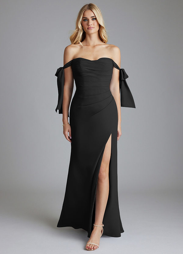 Nehemia Try-on Dress Sample Dress Black Bridesmaid Dresses | Azazie CA
