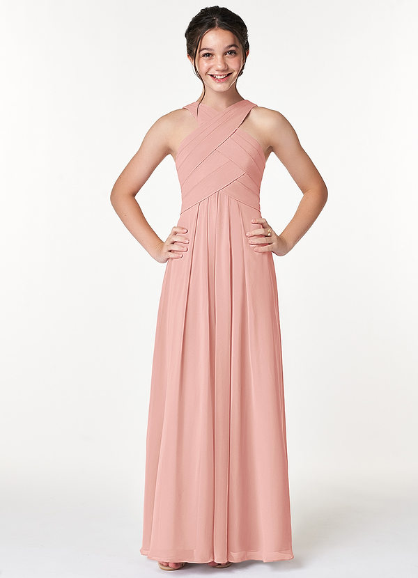 Azazie Kaleigh Junior Bridesmaid Dress in Rosette | Azazie