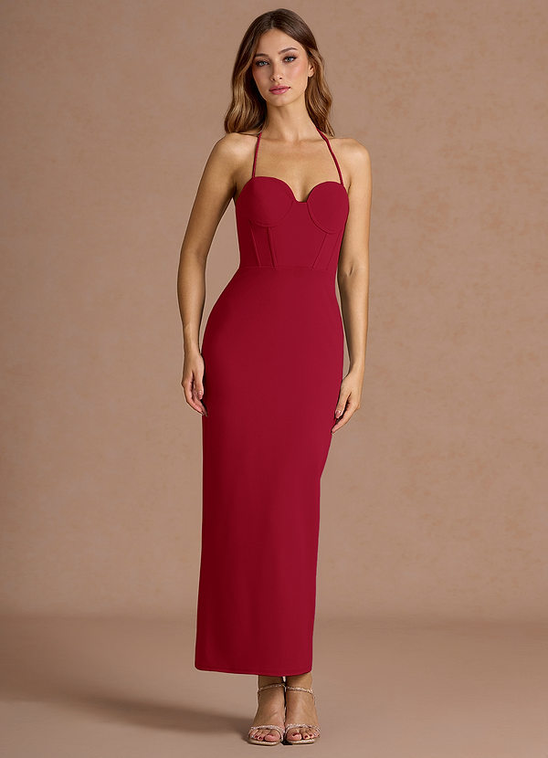 Brandy Cherry Red Maxi Dress | Azazie