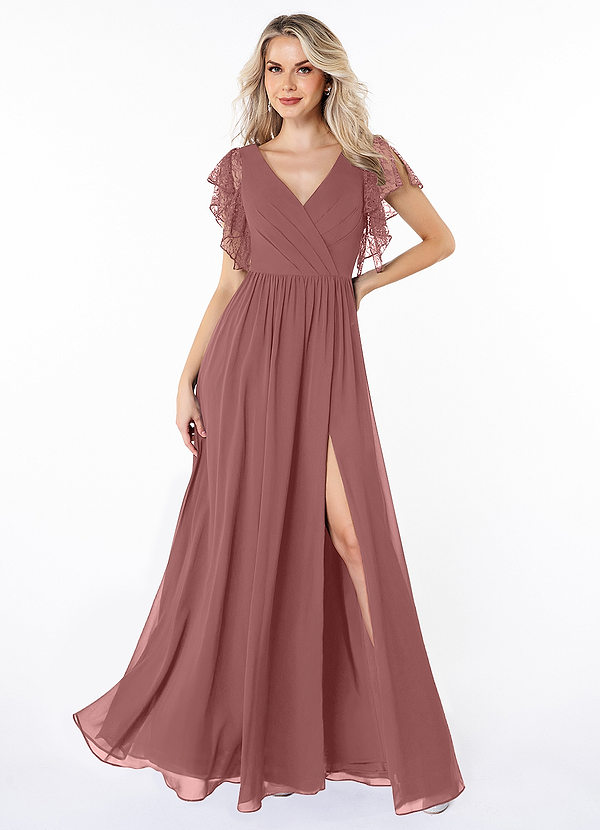 Azazie Zella Desert Rose Bridesmaid Dresses | Azazie