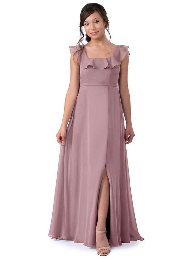 Dusty Rose Azazie Jinny JBD Junior Bridesmaid Dresses | Azazie