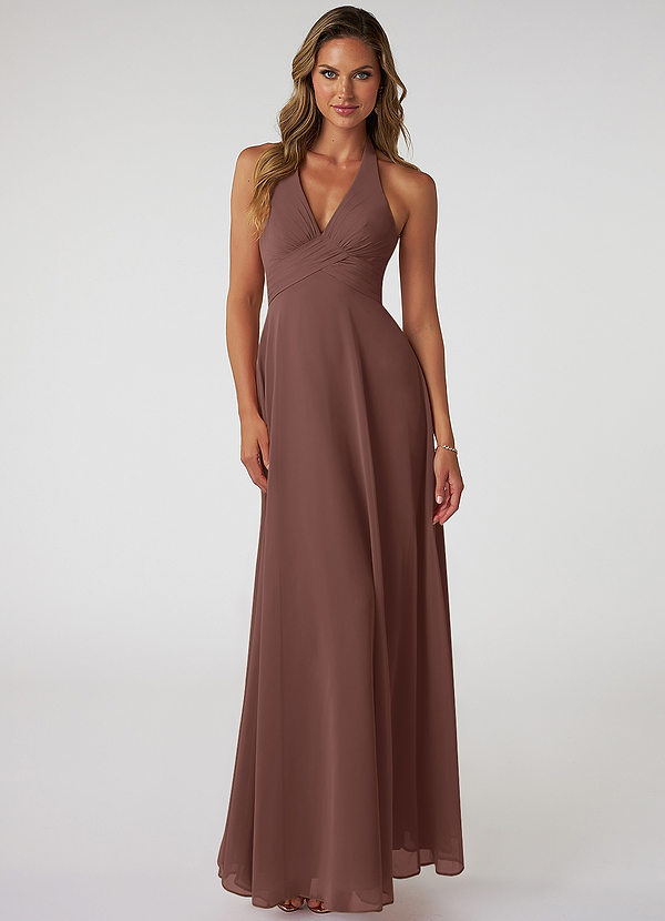 Azazie Tessie Espresso Bridesmaid Dresses | Azazie