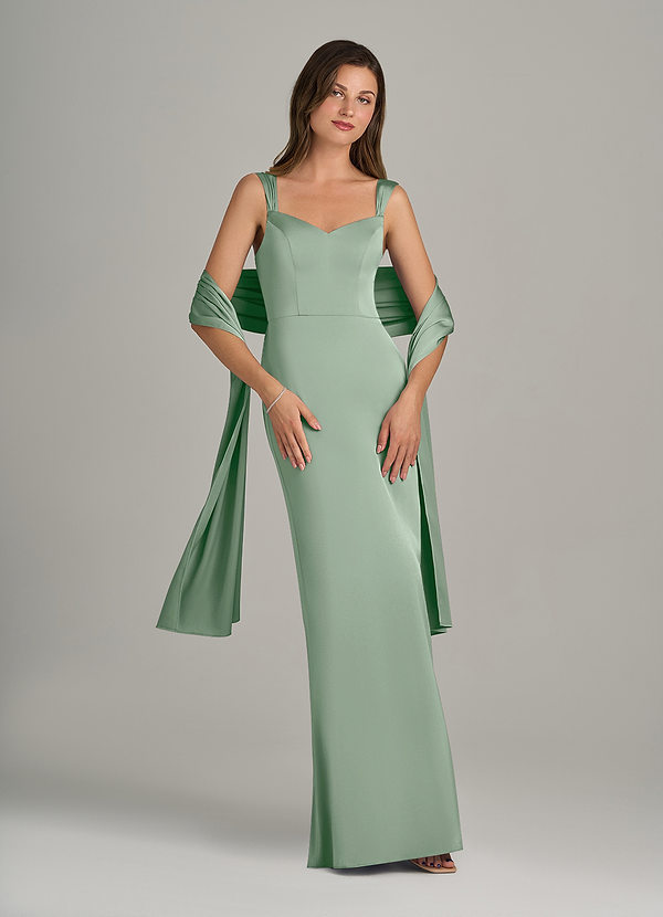 Azazie Matching Color Stretch Satin Shawl | Azazie CA