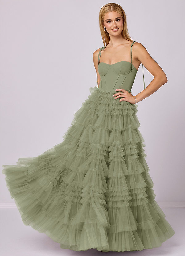 Barbie™ AZAZIE 1026 Pistachio Bridesmaid Dresses | Azazie CA