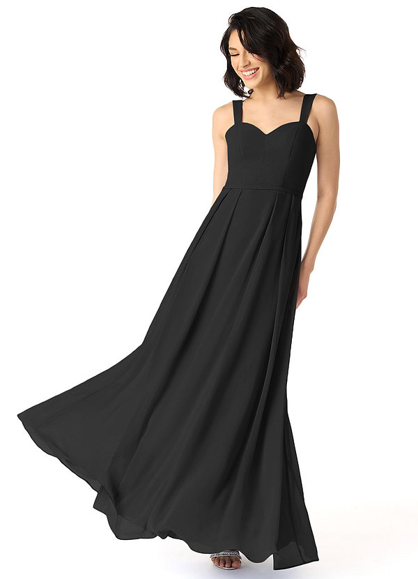 Black Azazie Simoan Bridesmaid Dresses | Azazie