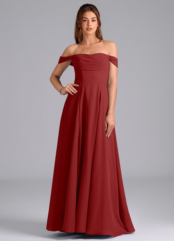 Azazie Almina Rust Bridesmaid Dresses | Azazie CA