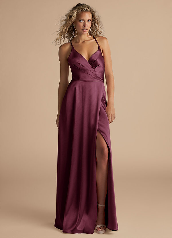 Azazie Davis Cabernet Bridesmaid Dresses | Azazie CA