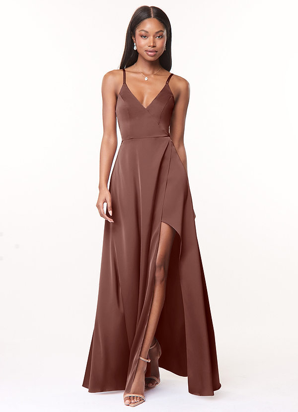 Azazie Maksim Espresso Bridesmaid Dresses | Azazie CA