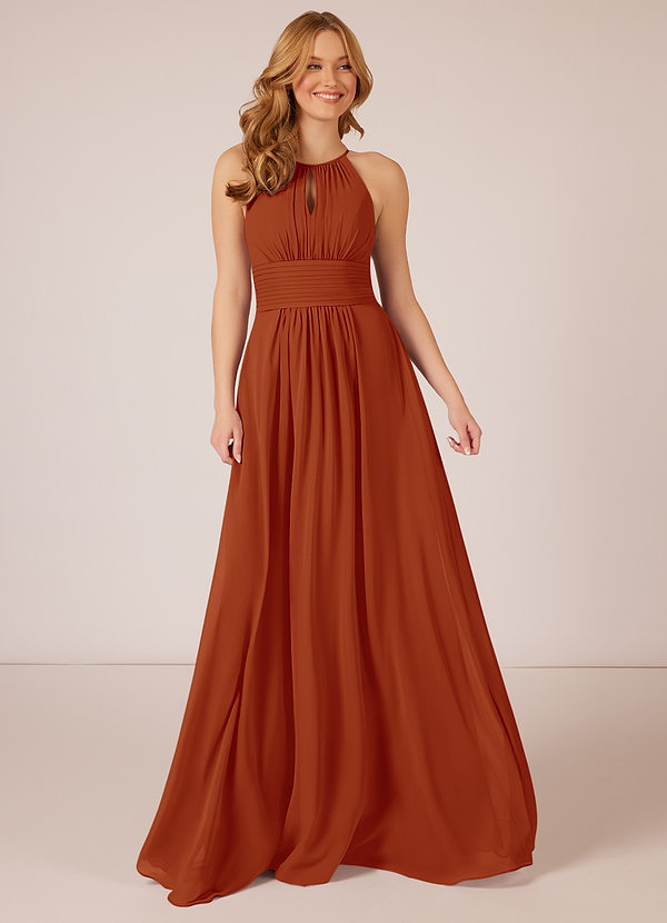 Paprika Azazie Bonnie Bridesmaid Dresses | Azazie