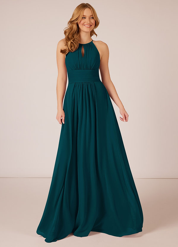 Pine Azazie Bonnie Bridesmaid Dresses | Azazie