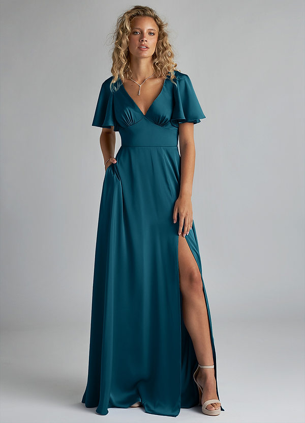 Azazie Kimber Ink Blue Bridesmaid Dresses | Azazie AU