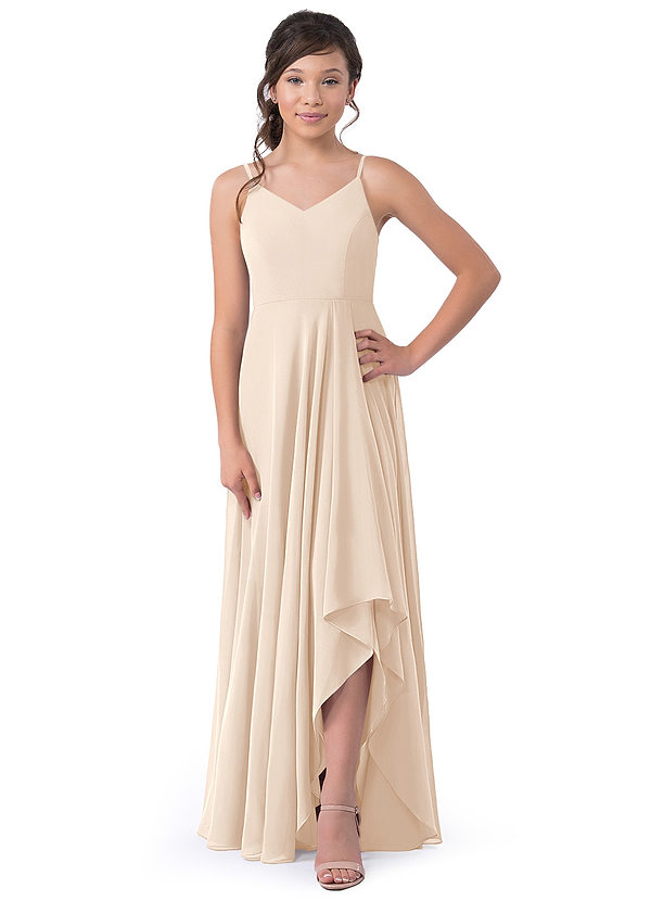 Albâtre Blanc Azazie Collette Robes de demoiselle d'honneur junior | Azazie