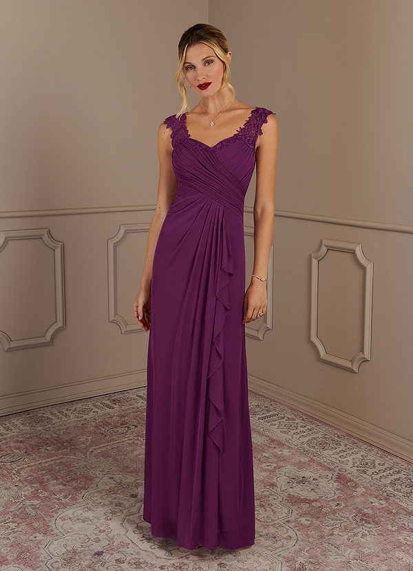 Raspberry Azazie Edelin Mother of the Bride Dress Mother of the Bride ...