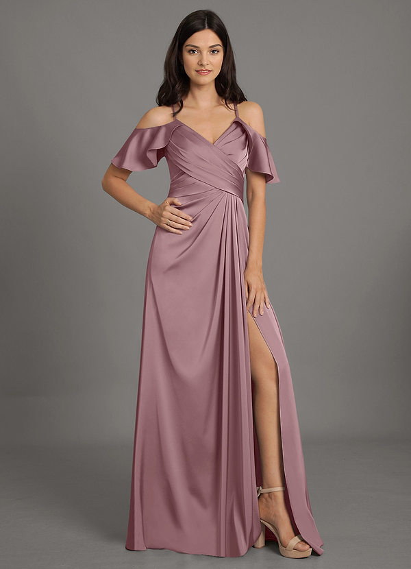 Rosa Polvorienta Azazie Dakota Vestidos de damas de honor | Azazie ES