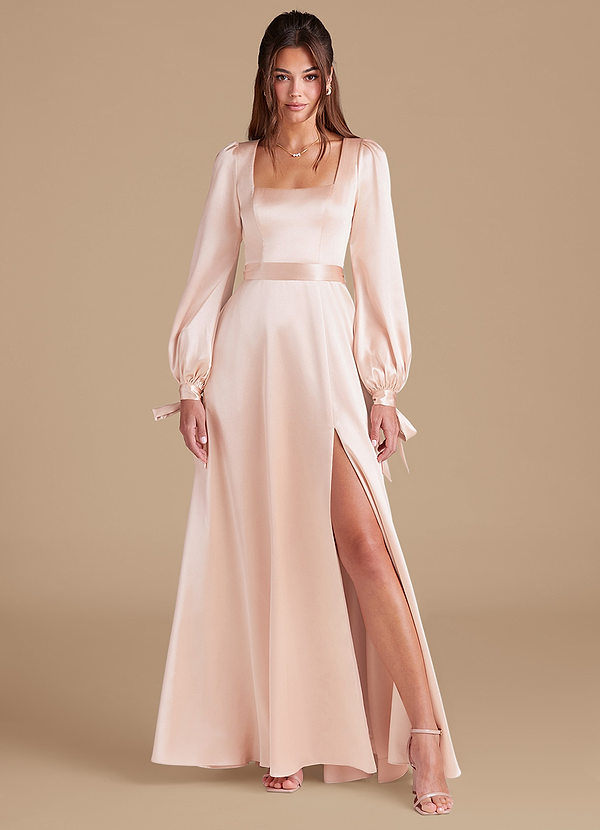 Azazie Leonia Rose Gold Bridesmaid Dresses | Azazie UK