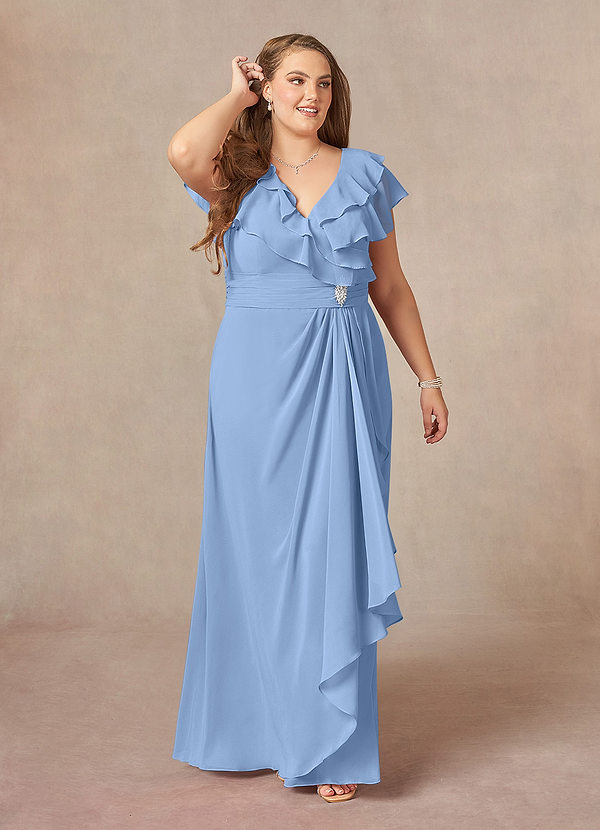 Steel Blue Plus Size Mother of the Bride & Groom | Azazie