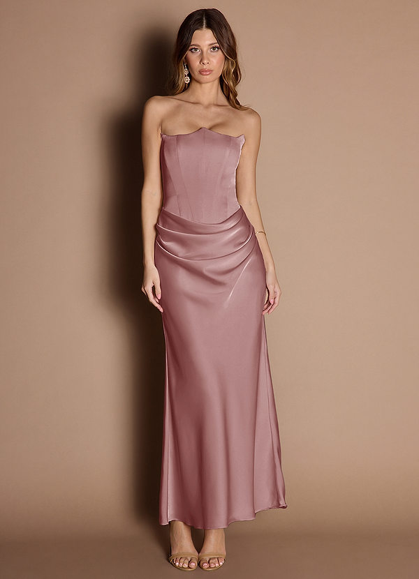 Debby Light Pink Midi Dress | Azazie