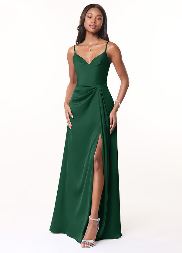 Azazie Brielle Dark Green Bridesmaid Dresses | Azazie