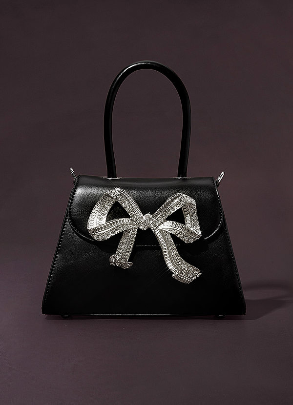 Black Butterfly Embellished Handbag Bags | Azazie