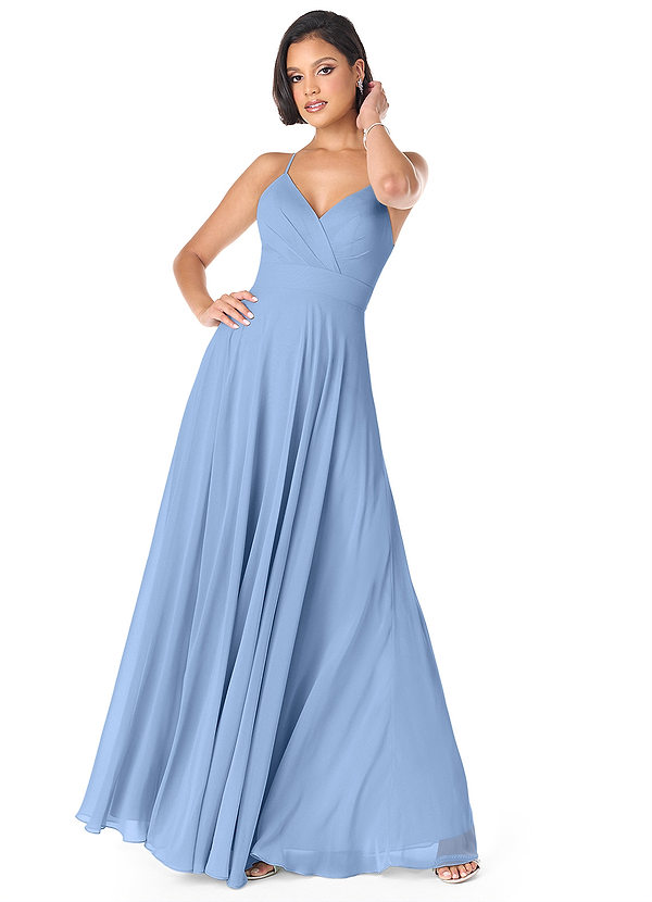 Azazie Avelina Steel Blue Bridesmaid Dresses | Azazie CA