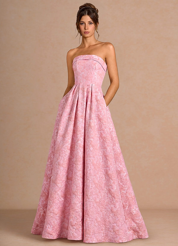 Emberlyn Pink Multi Maxi Dress | Azazie
