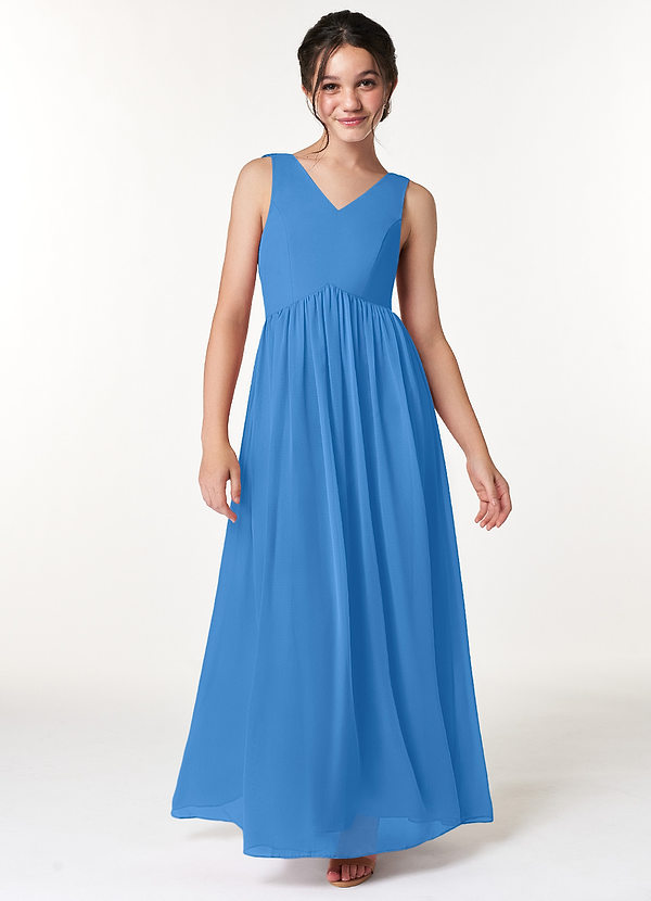 Blue Jay Azazie Oceana JBD Junior Bridesmaid Dresses | Azazie