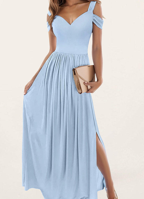 Light Blue Lenwood Light Blue Maxi Dress Dresses | Azazie
