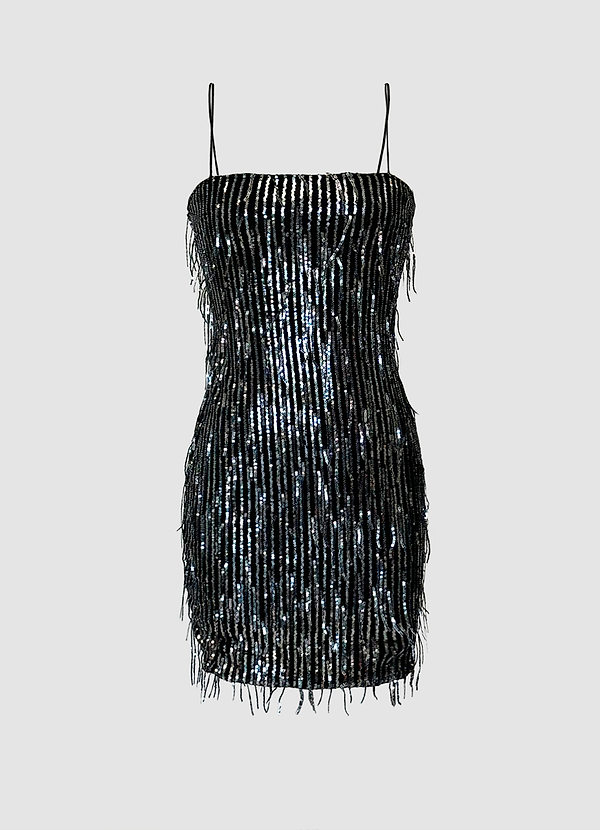 Black Millennium Celebration Black Mini Dress Dresses | Azazie