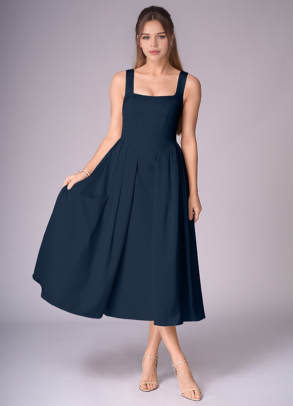 Eirlys Marine Robe midi | Azazie