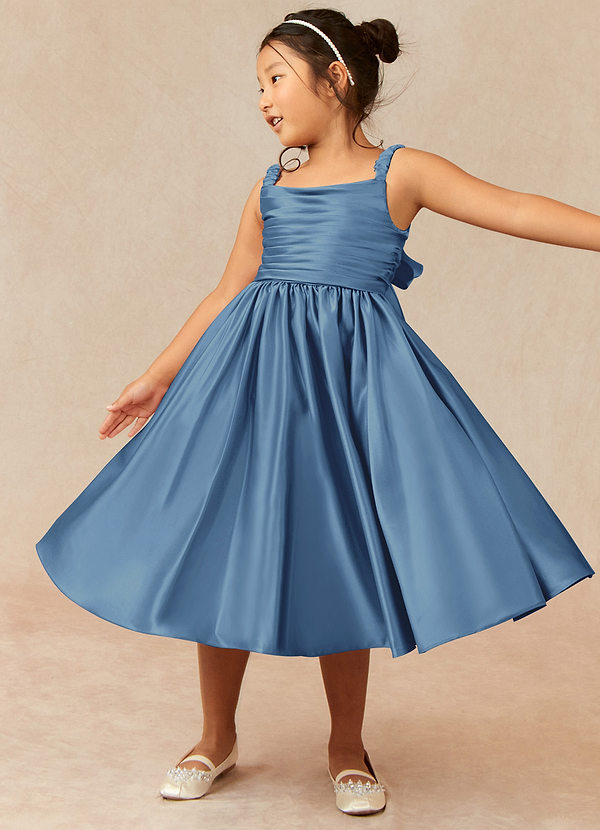 Steel Blue Flower Girl Dresses | Azazie