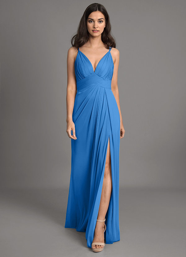 Azazie Maren Allure Blue Jay Bridesmaid Dresses | Azazie