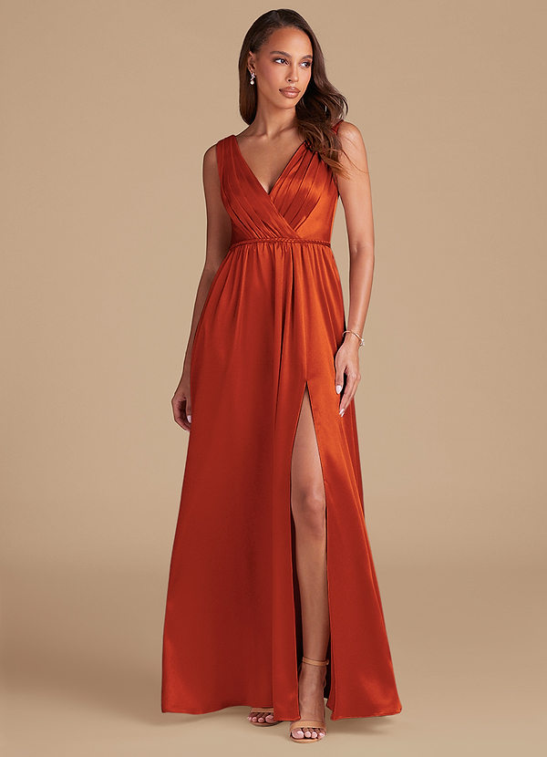 Azazie Tanicia Paprika Bridesmaid Dresses | Azazie AU